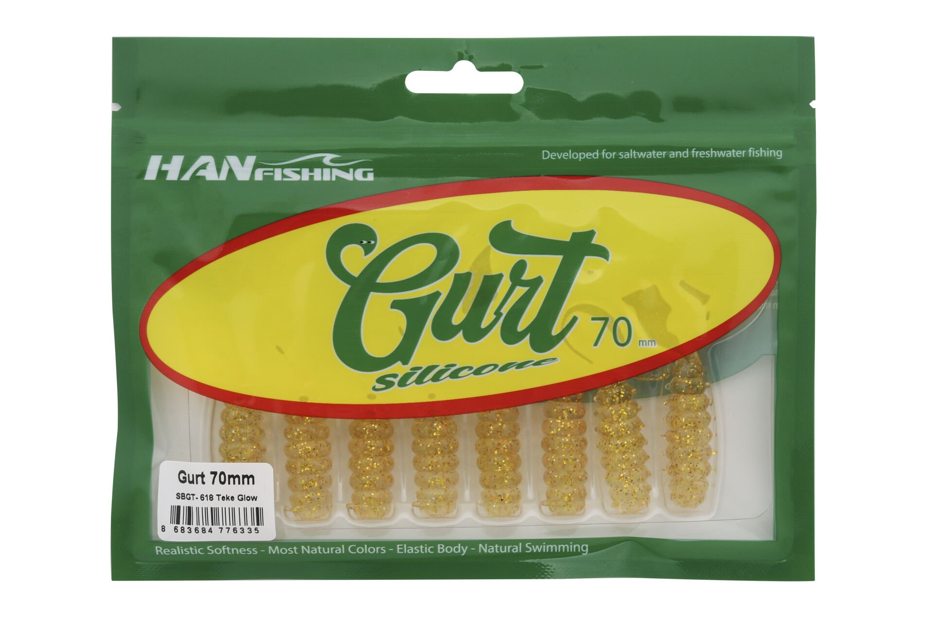 Gurt 70 mm SBGT-618 Teke Uv&Glow - Han Fish Gurt 70 - Han Fishing