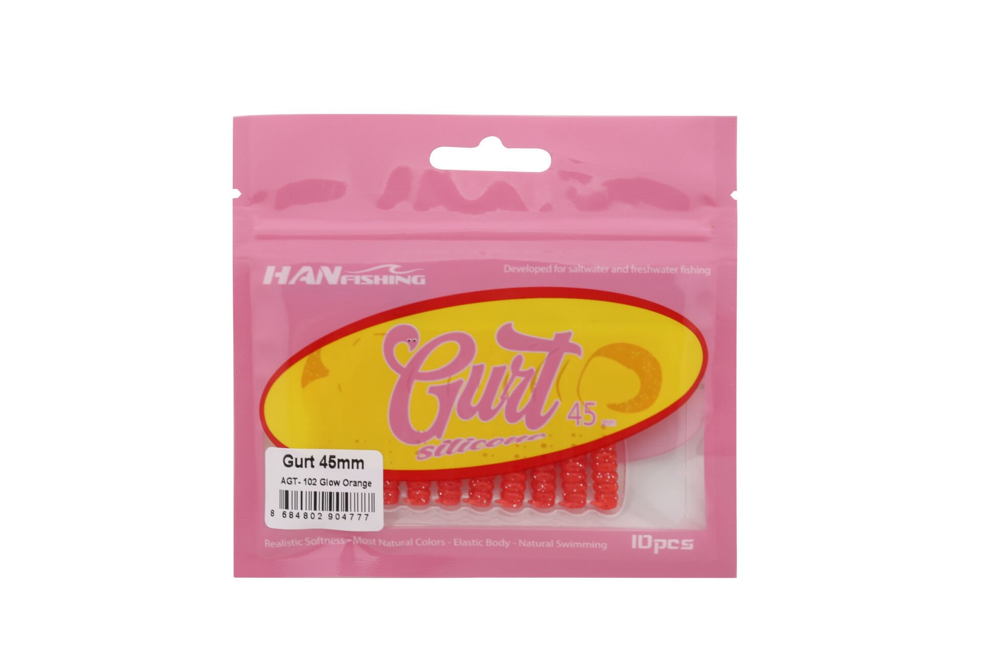 Gurt 45 mm AGT-102 Glow Orange - HanFish Gurt 45 - Han Fishing